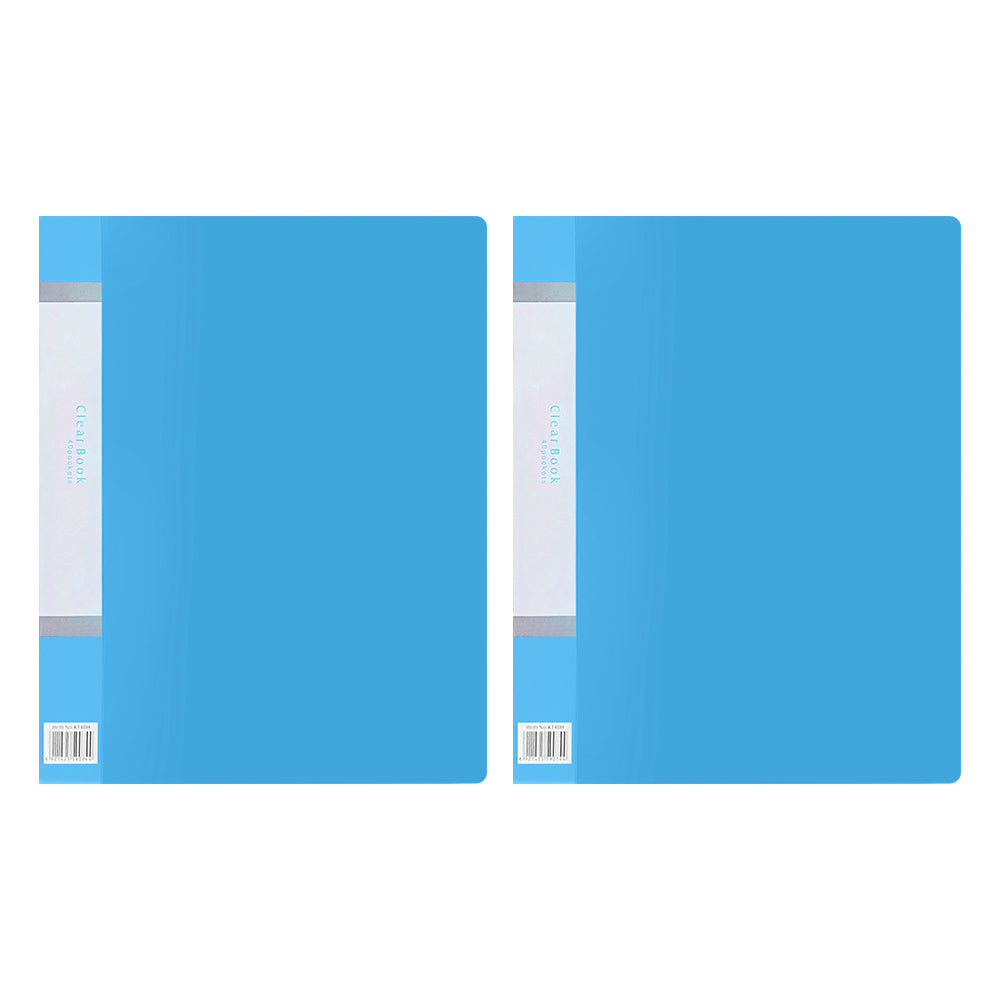 40 Pockets A4 Size Files with Plastic Hard Cover - Set of 2 – Paper Lion
