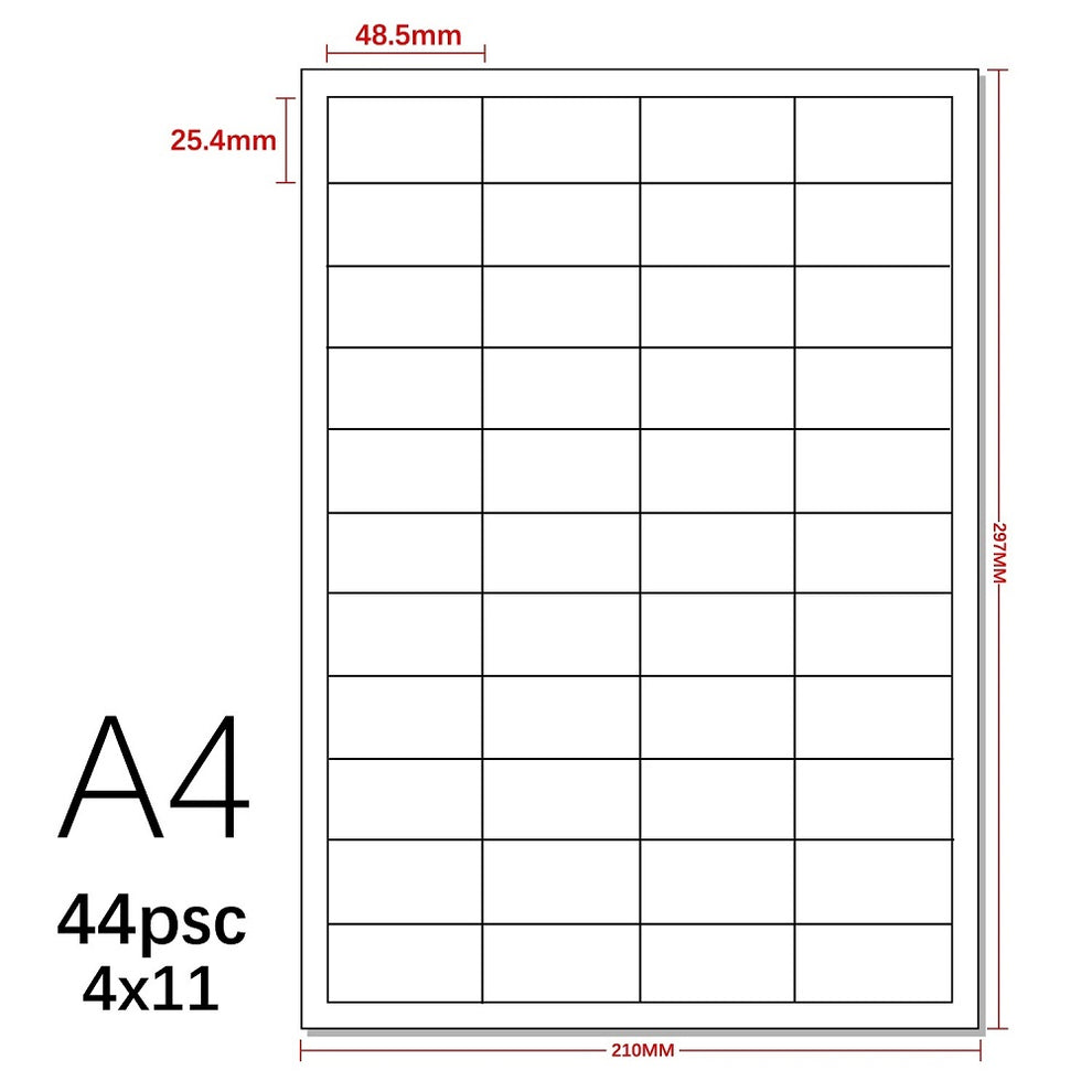 Paper Lion 44 Up A4 Self-Adhesive Labels 100 Sheets
